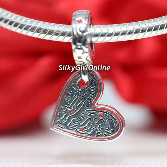 Pandora | Jewelry | Pandora Line Art People Heart Charm 79225c1 | Poshmark